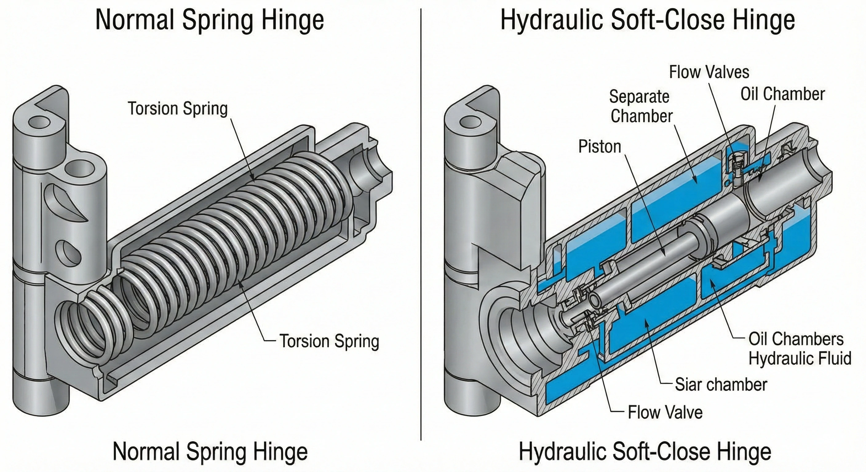 Hydraulic Hinges vs. Normal Hinges: What’s the Real Difference ...